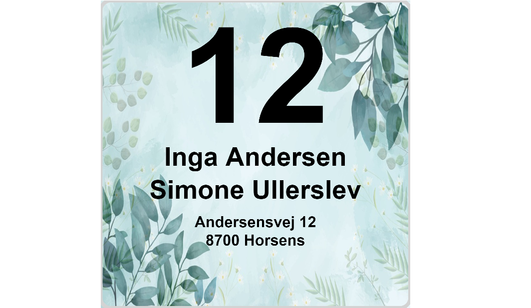 Postkasseskilt - Monbjerg Pil og Print